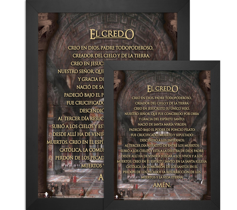 Spanish Apostles Creed Poster - Catholic to the Max - Online Catholic Store