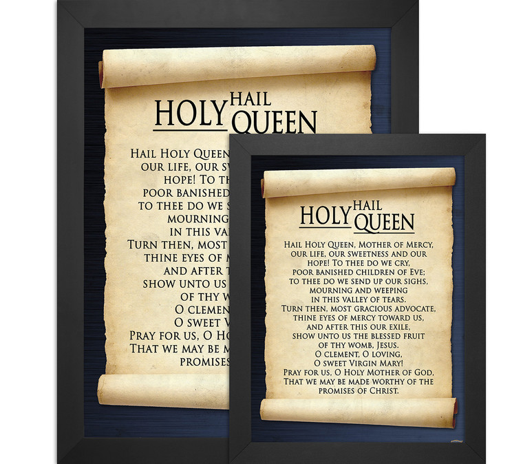Hail Holy Queen Poster - Catholic to the Max - Online Catholic Store