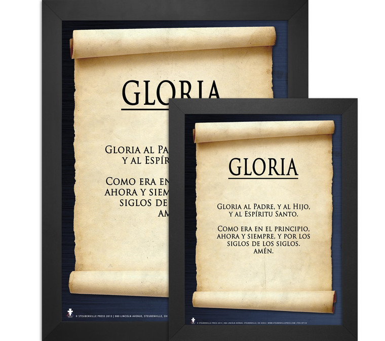 Spanish Glory Be Poster - Catholic to the Max - Online Catholic Store
