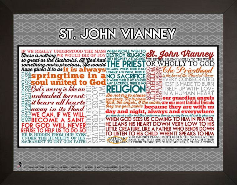 Saint John Vianney Quote Poster