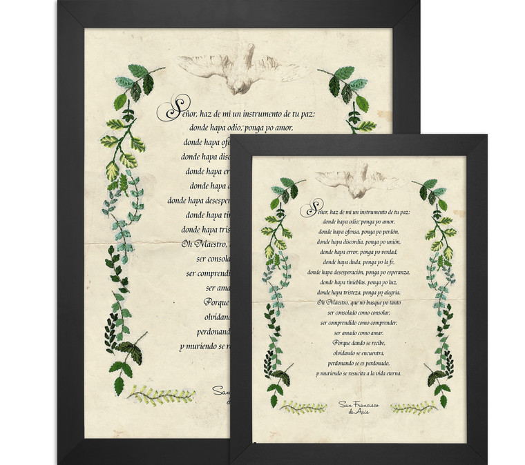 Spanish St. Francis Prayer Poster - Catholic to the Max - Online ...