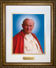 Pope John Paul II Sainthood Canonization Portrait Matted Framed Art with Plate - Catholic to the ...
