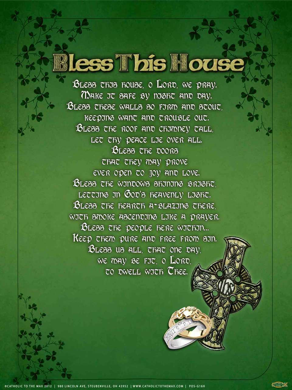 Irish "Bless This House" Poster