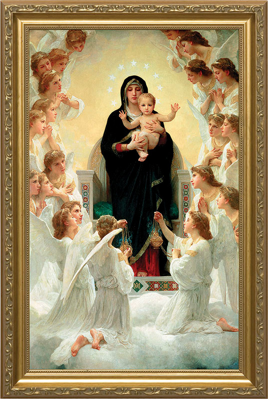 Queen of Angels - Gold Framed Art