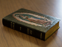 Personalized Catholic Bible with Our Lady of Guadalupe Cover - Black ...