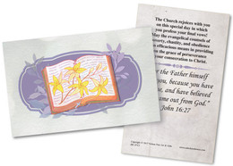 God's Service Final Vows Holy Card