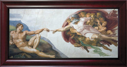 Creation of Adam by Michelangelo Framed Art