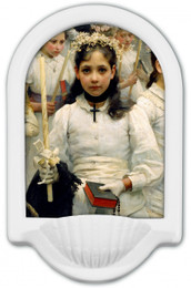 After the First Holy Communion (Detail 1 Girl) Holy Water Font ...