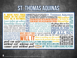 Saint Thomas Aquinas Quote Poster