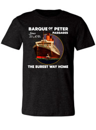 Barque Of Peter Heather Charcoal T-Shirt - Catholic to the Max - Online ...
