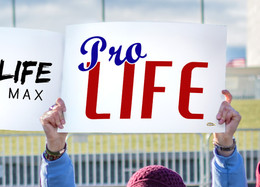 Pro Life Red White and Blue Waterproof Signs (Pack of 12) - Catholic to ...