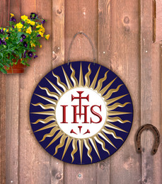 Outdoor Metal Art IHS Emblem - Catholic to the Max - Online Catholic Store
