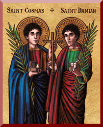 Theophilia Saints Cosmas and Damian Wall Plaque - Catholic to the Max ...
