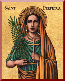 Theophilia St. Perpetua Wall Plaque - Catholic to the Max - Online Catholic Store