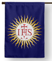 IHS Emblem Outdoor House Flag