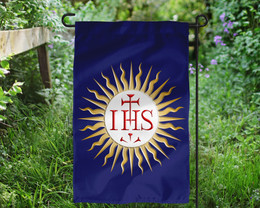 IHS Emblem Medal Outdoor Garden Flag - Catholic to the Max - Online ...
