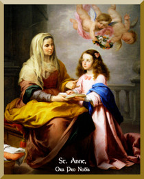 St. Anne Wall Plaque - Catholic to the Max - Online Catholic Store