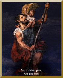 St. Christopher Wall Plaque - Catholic to the Max - Online Catholic Store