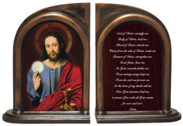 Bookends: Christ holding the Eucharist