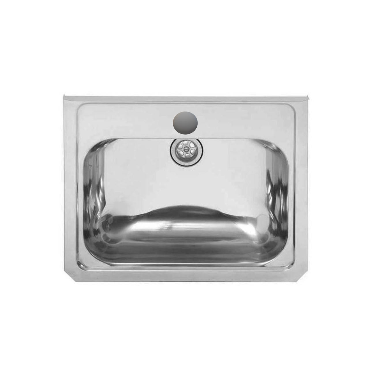 Large Wall Hung Stainless Steel Hand Basin