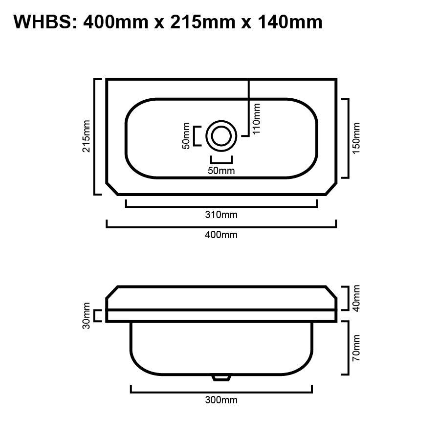 Small Wall Hung Stainless Steel Hand Basin