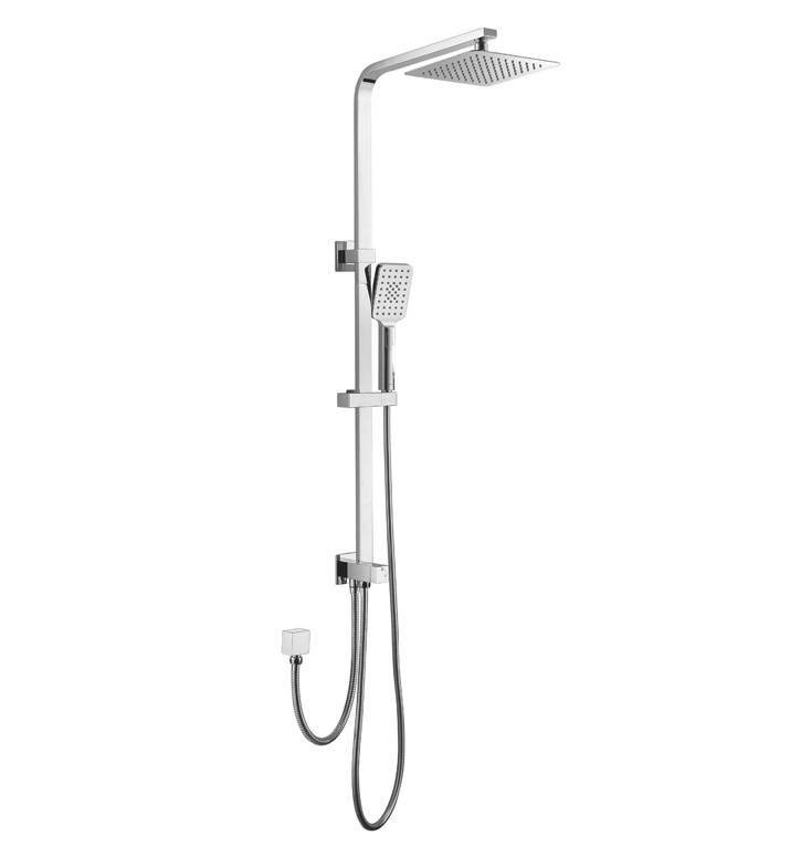 Buy Square - Chrome Double Hose Shower Column