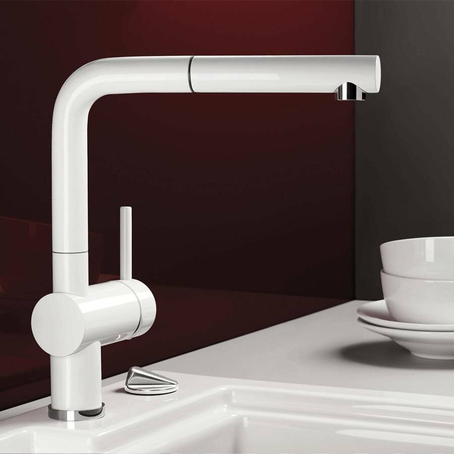 Buy Blanco Linus - White Pullout Sink Mixer