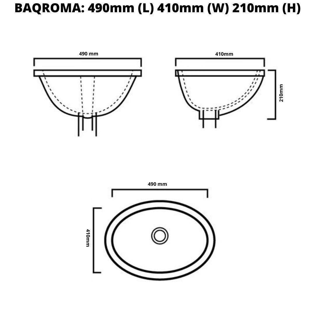Buy Roma - White Undermount Basin