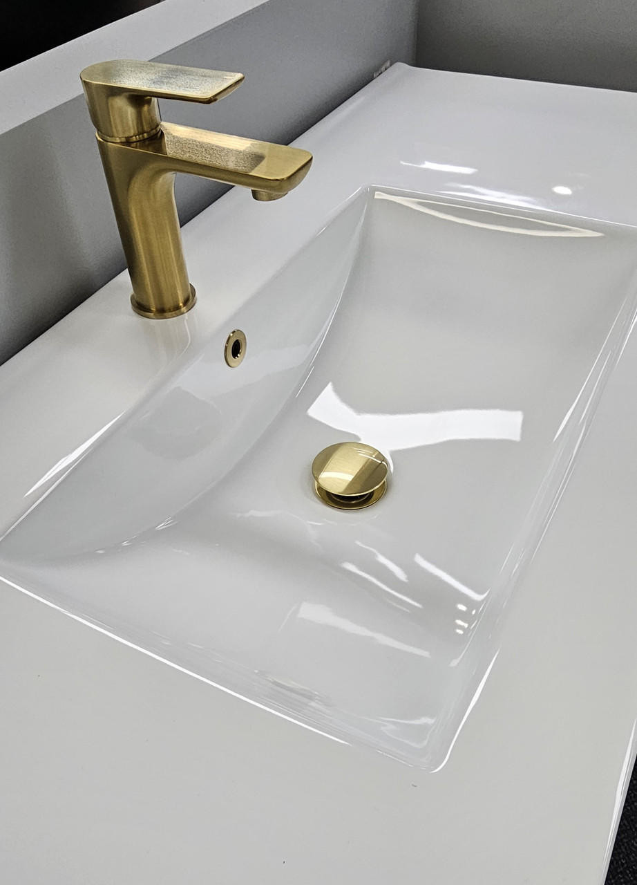 Buy Universal - Brushed Gold Pop-Up Waste