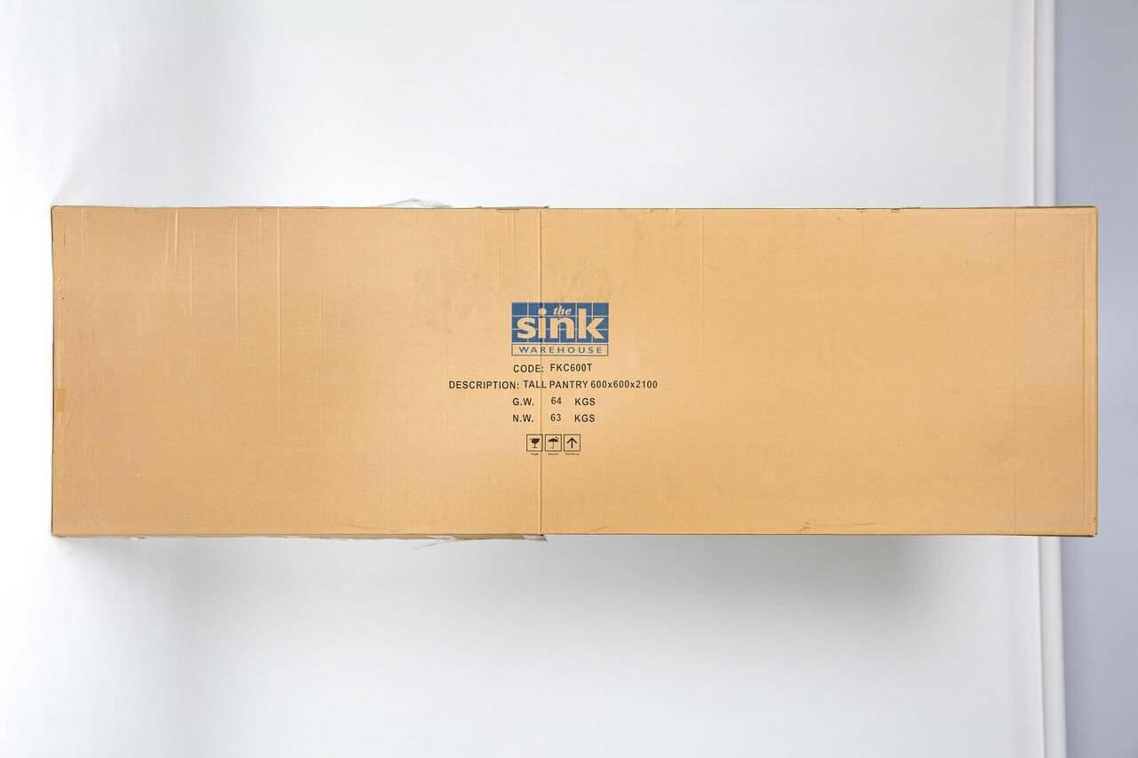 Buy Tall Pantry Cabinet 600mm with 1 Door in PU Shaker