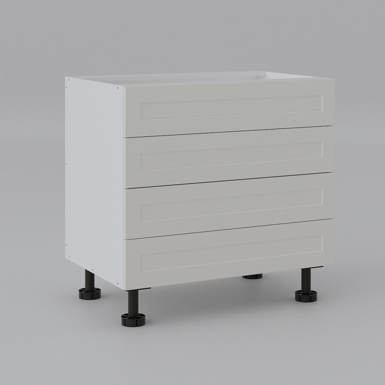 Buy Base Cabinet 900mm with 4 Drawers in PU Shaker