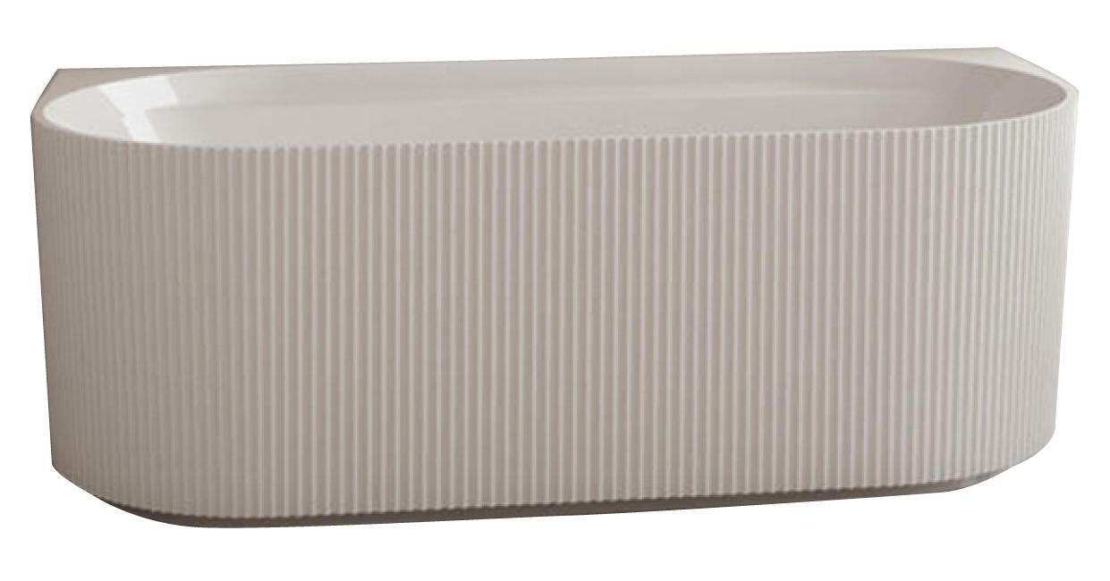 Buy Fluted - White Freestanding Bath 1700mm