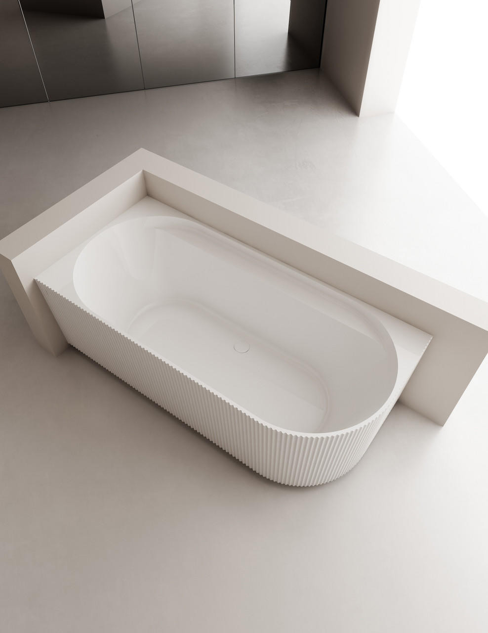 Buy Miami Fluted - Corner Freestanding Bath 1700mm (Left or Right Hand)