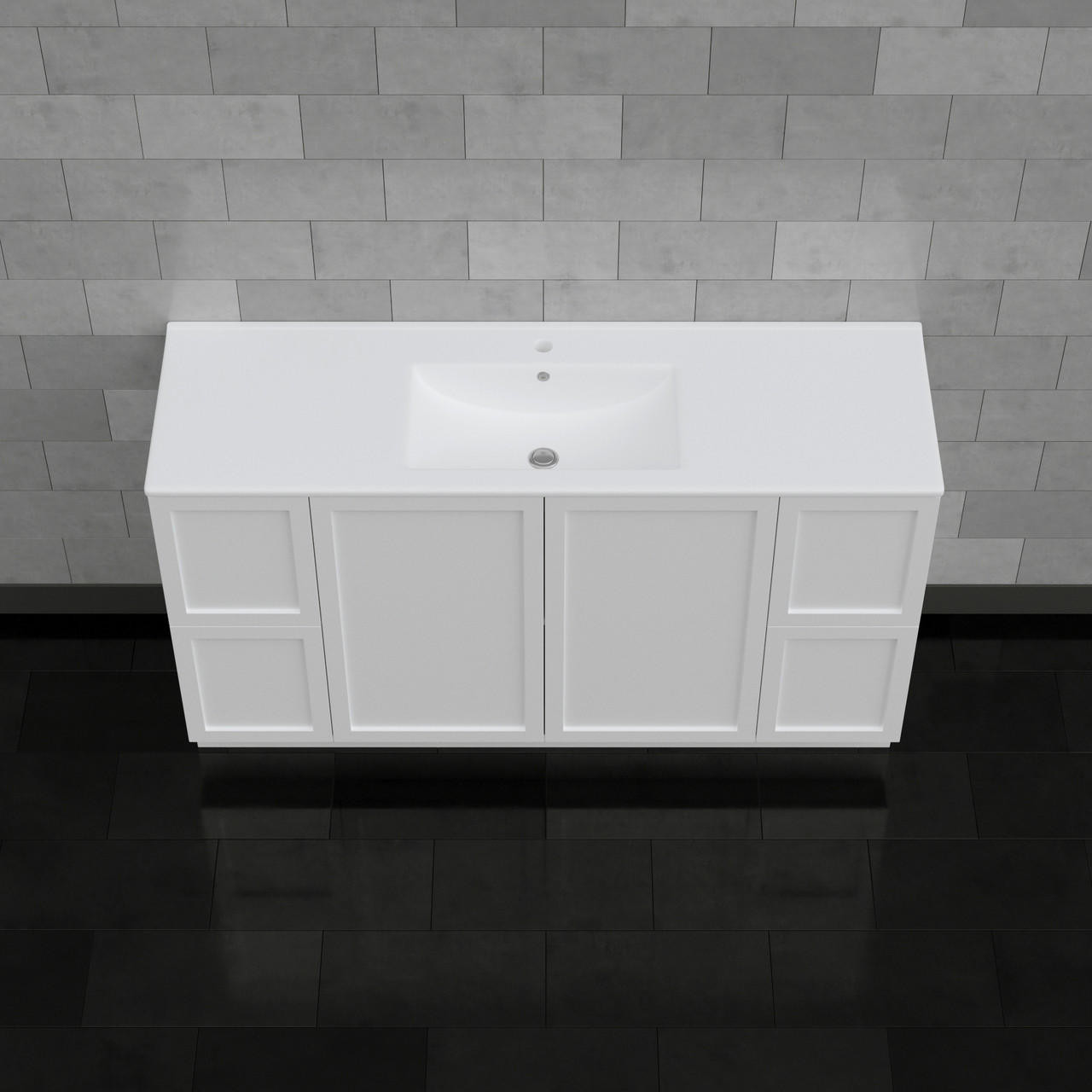 Buy Contemporary Single Bowl - Ceramic Top 1500mm