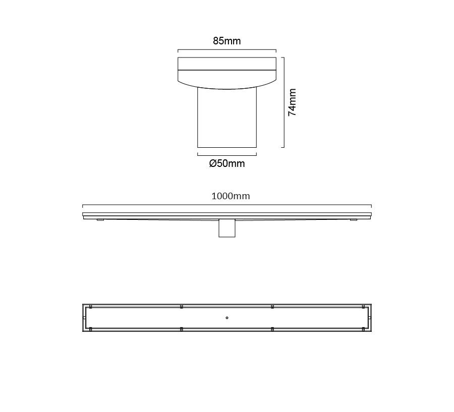 Buy Floor Channel With Tile Insert 1000mm