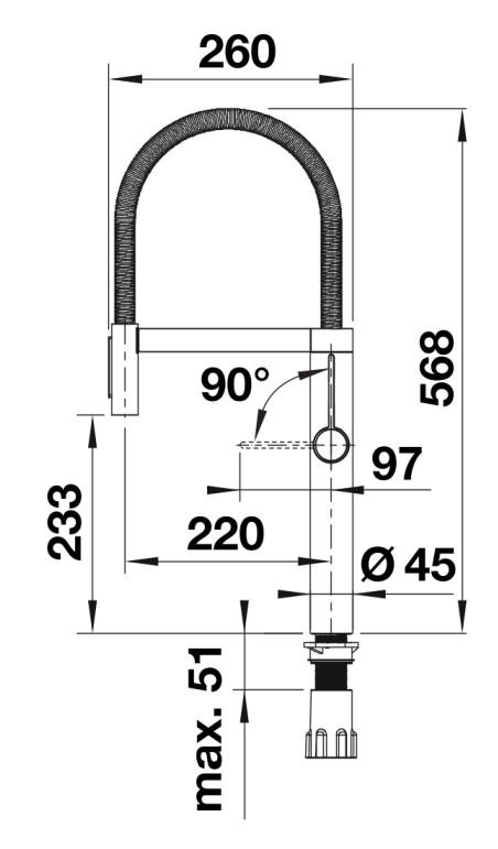 Buy Blanco Culina S-II - Veg Spray PVD Dark Steel Sink Mixer