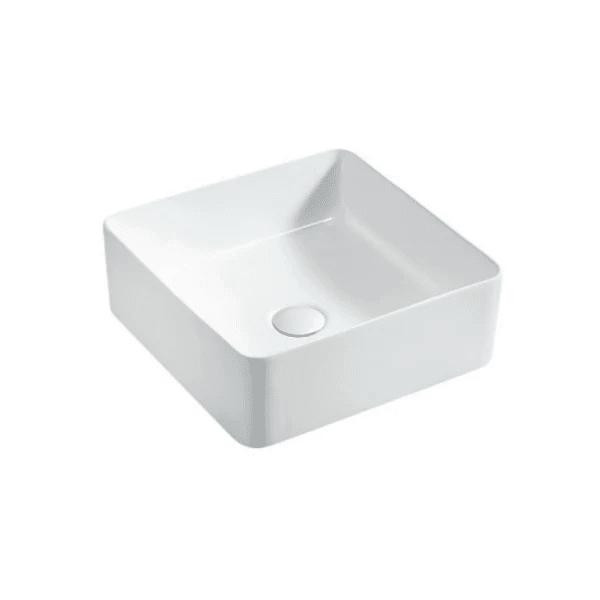 Buy Slim - Matte White Square Above Counter Basin