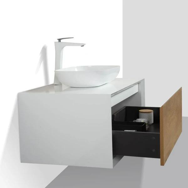 Buy Bella - Oak Vanity Cabinet Wall Hung 900mm (Vanity ONLY)