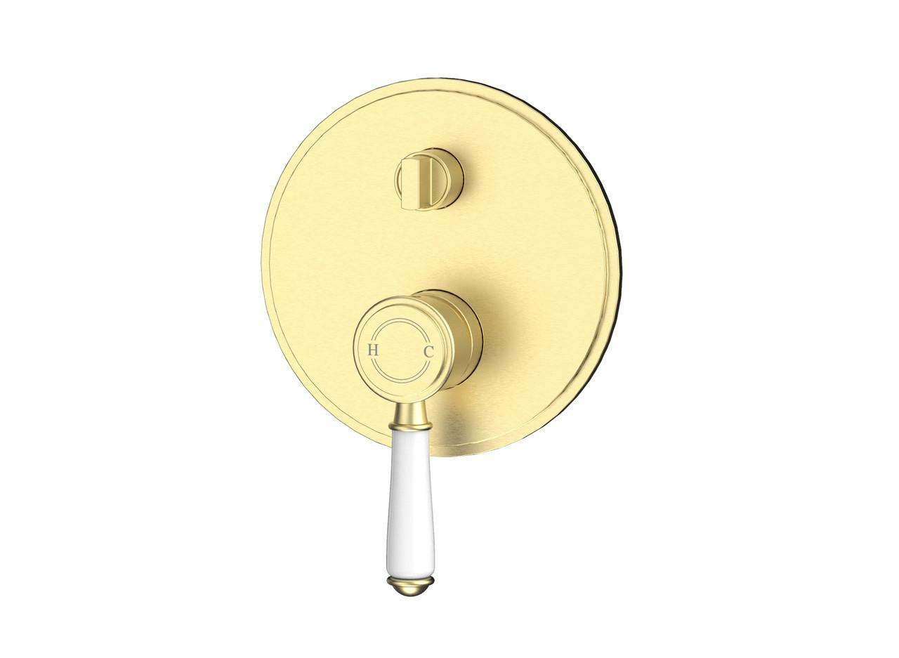 Buy Charlotte - Brushed Gold Bath/Shower Mixer With Diverter