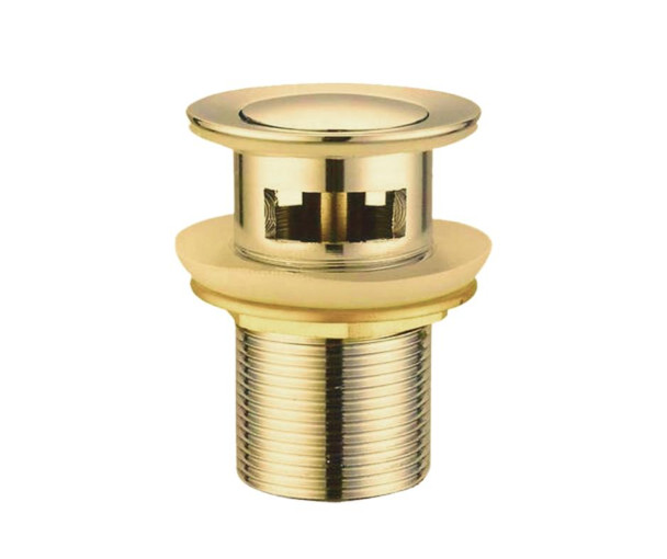 Buy Standard - Brushed Gold Pop-Up Waste With Overflow