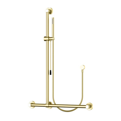 Buy Care - Brushed Gold Shower Set 900mm Rail
