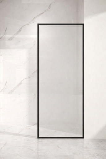 Buy Verve - Black 900 Framed Shower Screen with toughened 10mm Glass