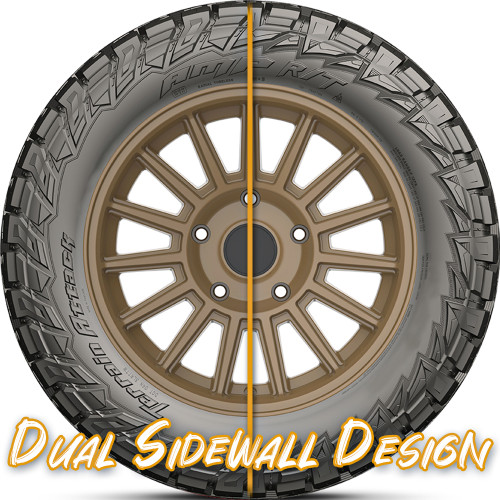 AMP Terrain Attack R/T LT 33X12.50R22 114Q F (12 Ply) RT Rugged Terrain ...