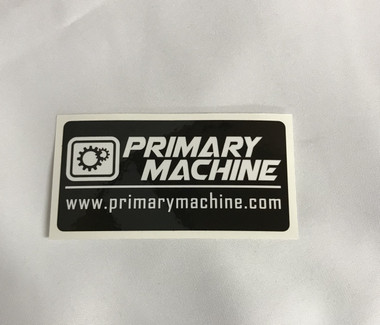 Primary Machine Black & White Sticker - Primary Machine