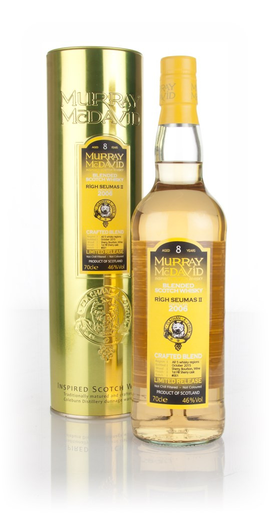 Rìgh Seumas II 8 Year Old 2006 - Crafted Blend (Murray McDavid) 70cl ...