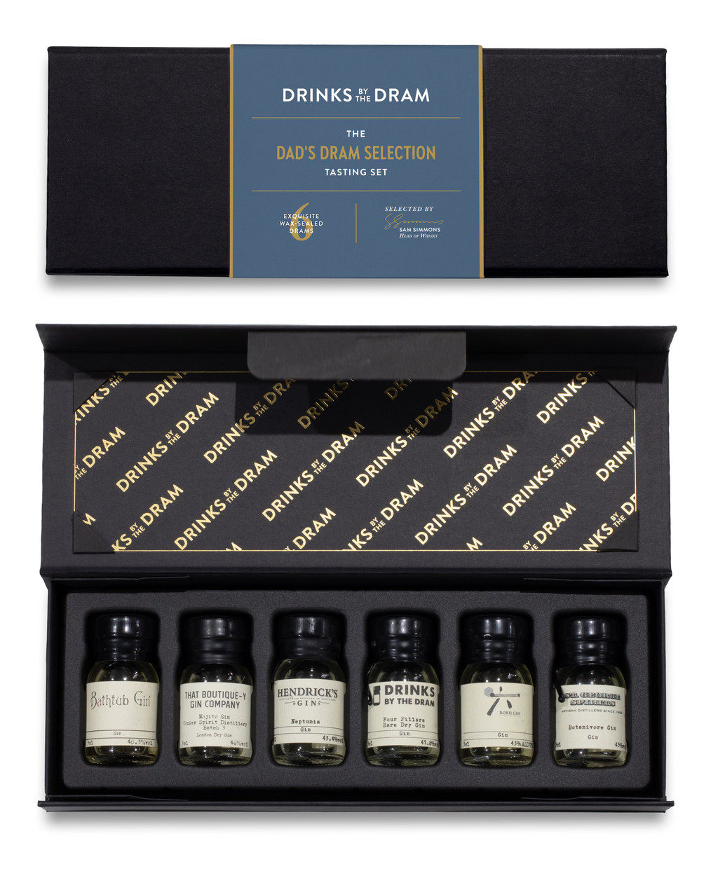 Dad's Dram Selection Gin Tasting Set Black 18cl | Master Of Malt