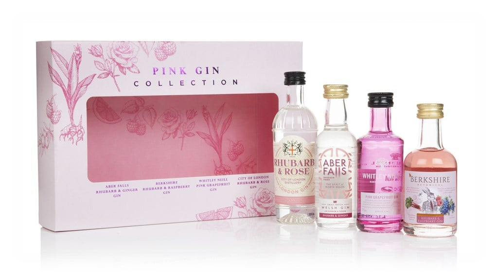 Pink Gin Collection (4 x 50ml) (No Box / Torn Label) 20cl | Master Of Malt