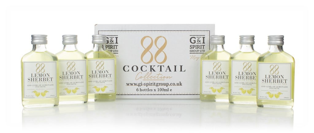 88 Cocktail Lemon Sherbet Gin Cocktail Mix (6 x 100ml) (No Box / Torn ...