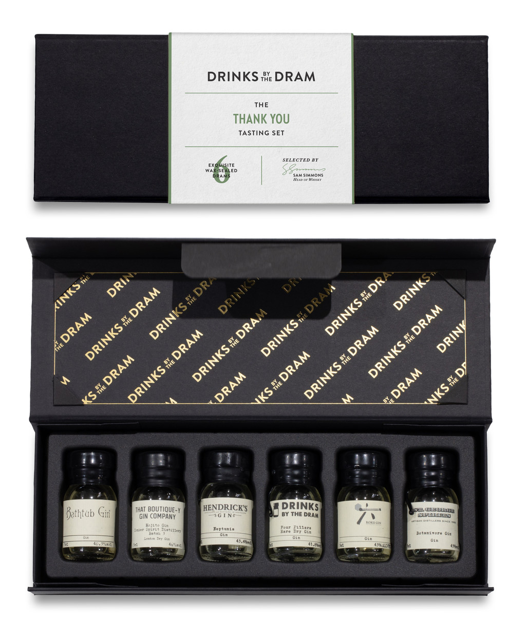 Thank You Gin Tasting Set (Black) 18cl | Master Of Malt