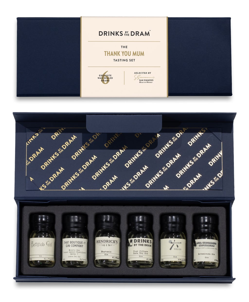 Thank You Mum Gin Tasting Set (Blue) 18cl | Master Of Malt